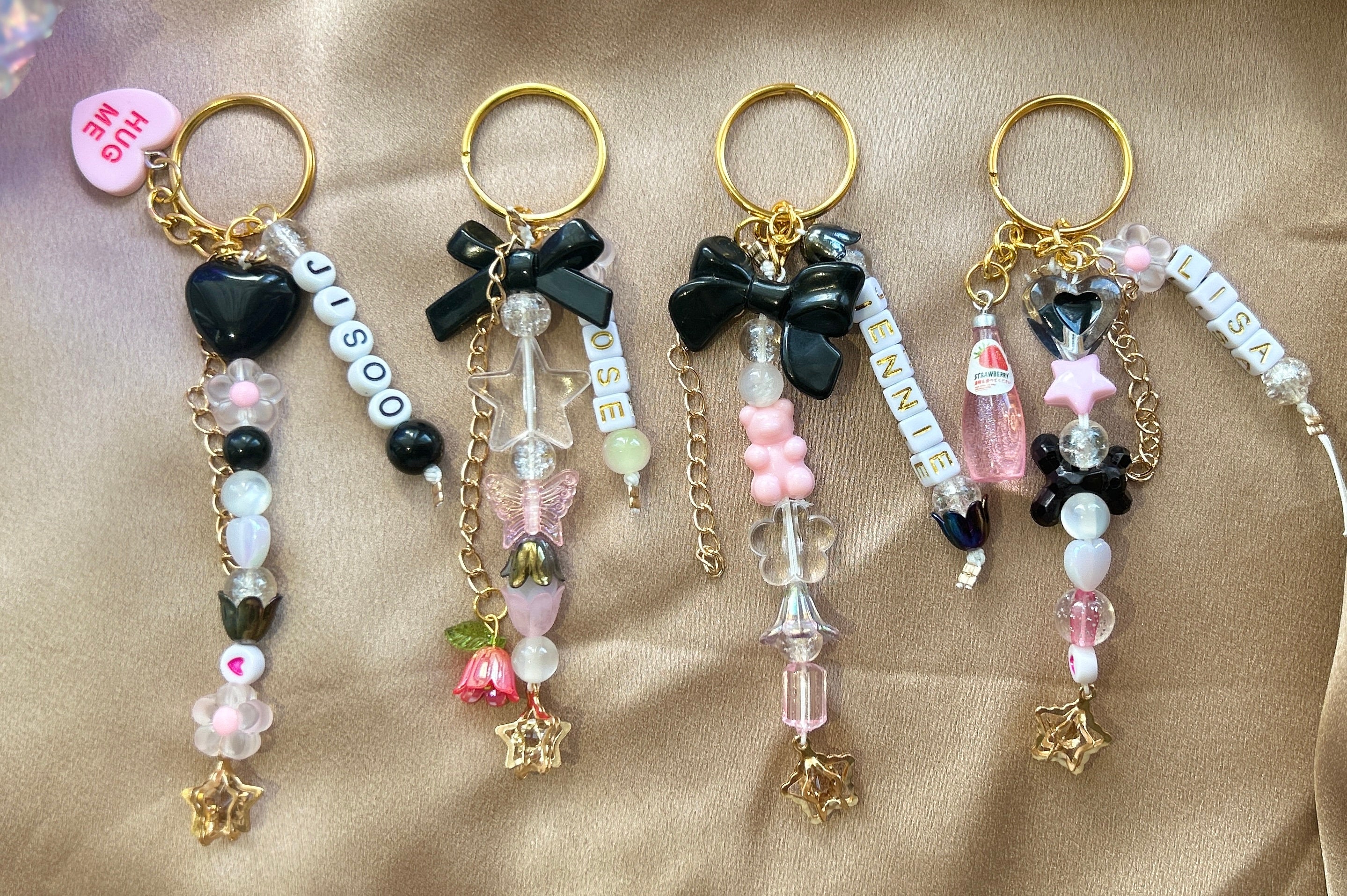 Blackpink Rose Kpop Keychain Custom Jisoo Rose Lisa Jennie Kpop Gifts ...
