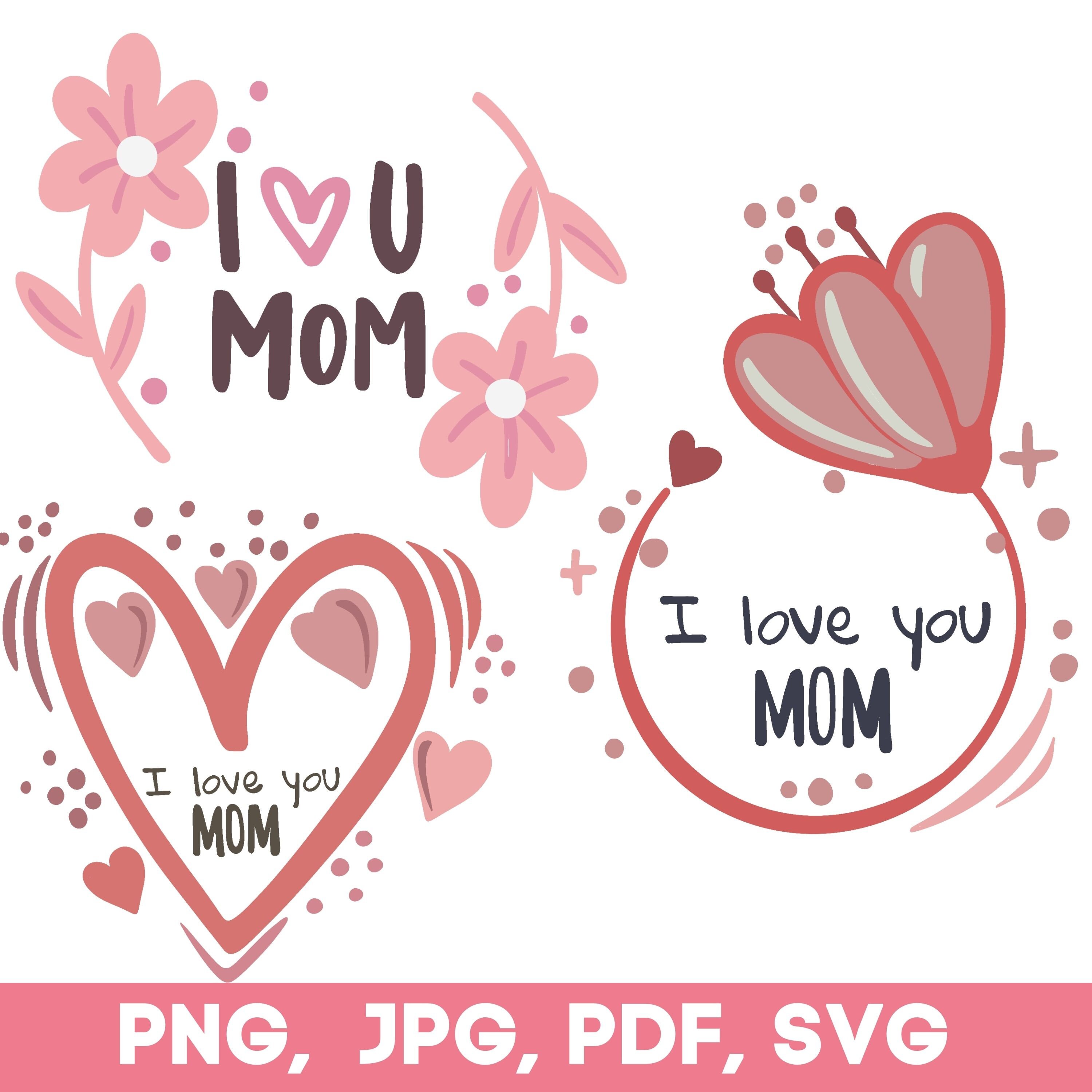 Mom Svg Bundle Hand Lettered Mothers Day Svg Mom Life Svg Mama Svg ...