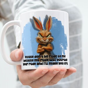 Funny and Rude Rabbit T Shirt Design PNG, Wall Art Quotes, Sublimation ...