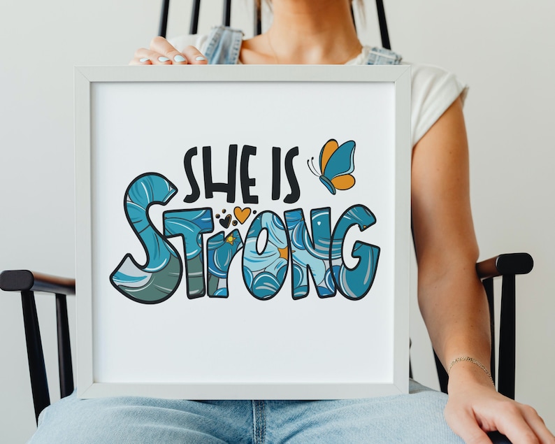 She is Strong SVG. Bible Verse PNG. Quotes About Life. Instant - Etsy