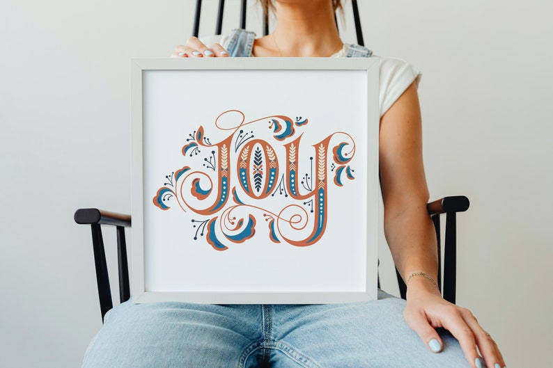 Joy Svg Joy Png Christmas Word Art Inspirational SVG Retro - Etsy Canada