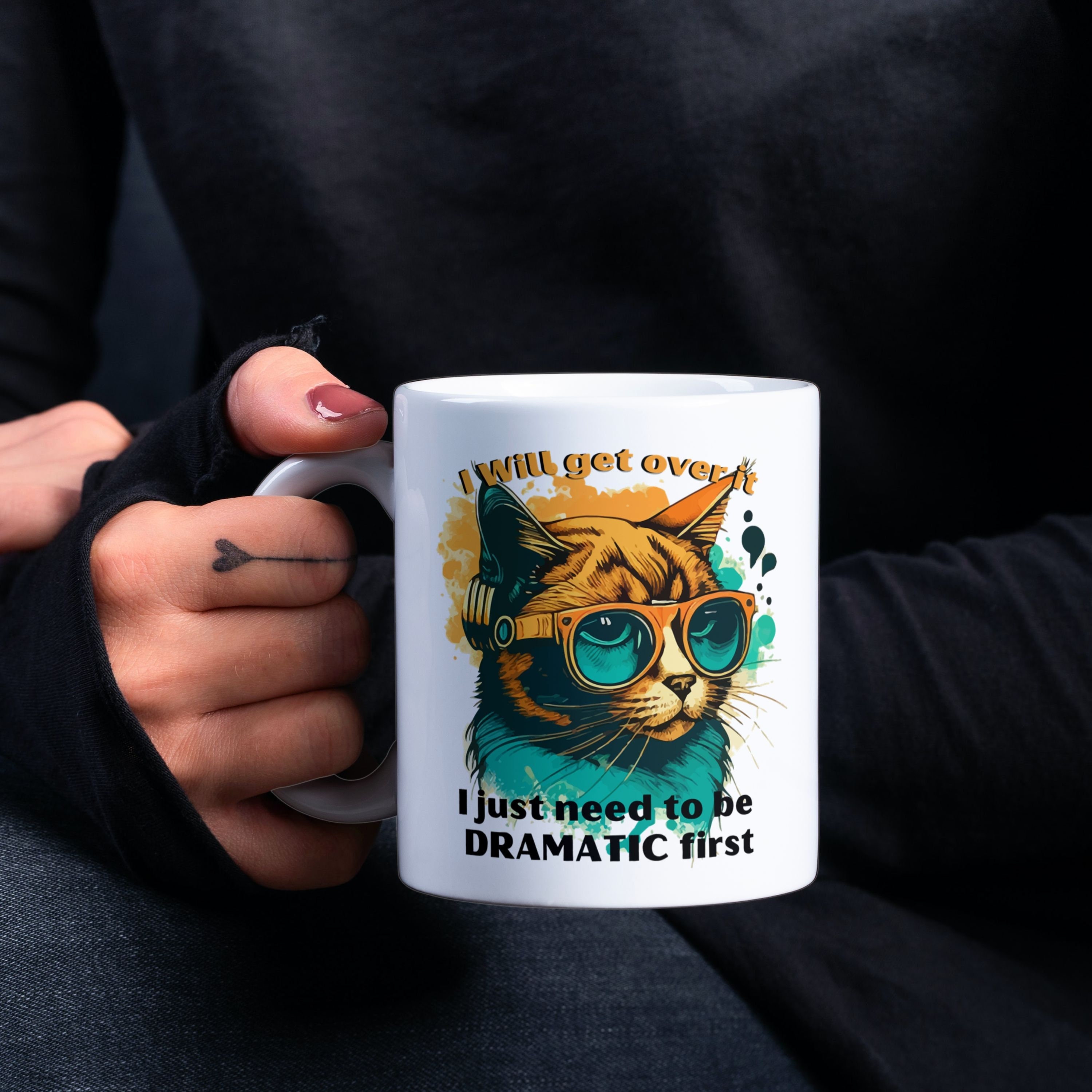 I Will Get Over It. Dramatic Cat PNG, Funny Cat Png, Best Sublimation ...