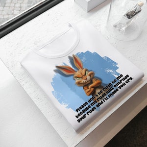Funny and Rude Rabbit T Shirt Design PNG, Wall Art Quotes, Sublimation ...