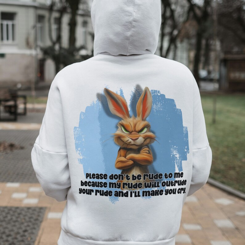 Funny and Rude Rabbit T Shirt Design PNG, Wall Art Quotes, Sublimation ...