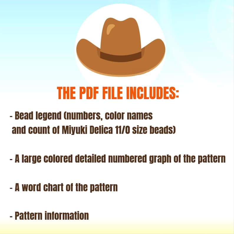 Hatband Delica Beads Capri Blue Loom Pattern No.176 - Hat Band for ...