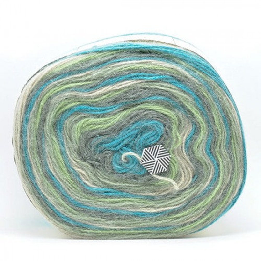 Kartopu MATRYOSHKA Gradient Wool Blend Yarn 200g/820m Batik Mandala ...