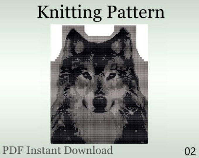 Wolf Knitting Pattern No.02 Read the Descriptions Carefully Sweater ...