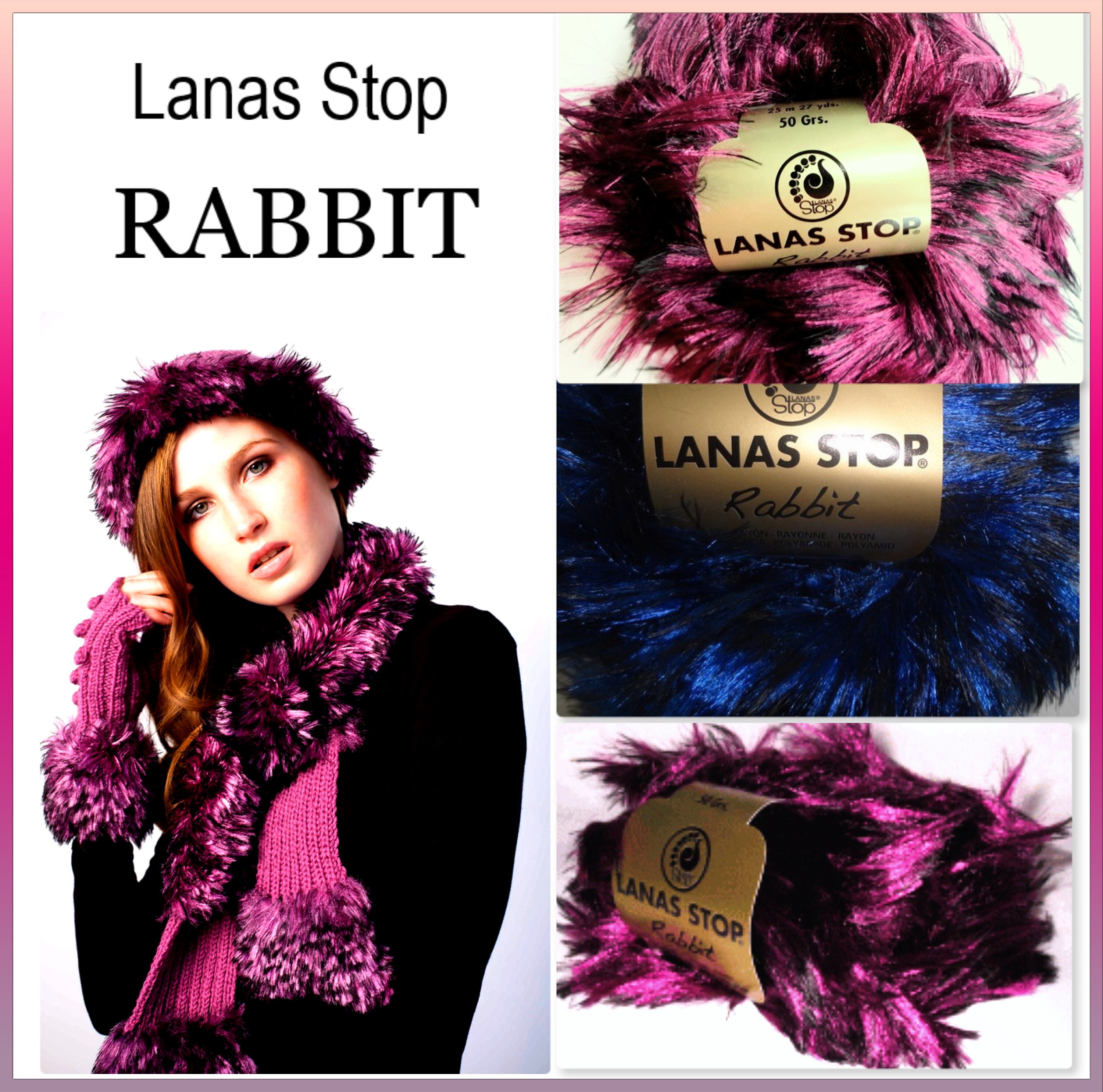 Lanas Stop Luxury Rabbit Wool Vegan Yarn - 50g/25m - Scarves Vest ...