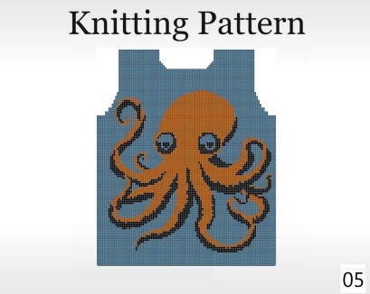 Octopus 2 Variant Knitting Pattern No.05 Read the Descriptions ...