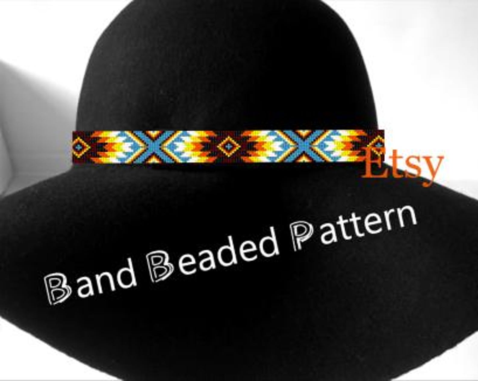 Hat Band Delica Bead Loom Pattern No10 - Hat Band Inspired Native ...