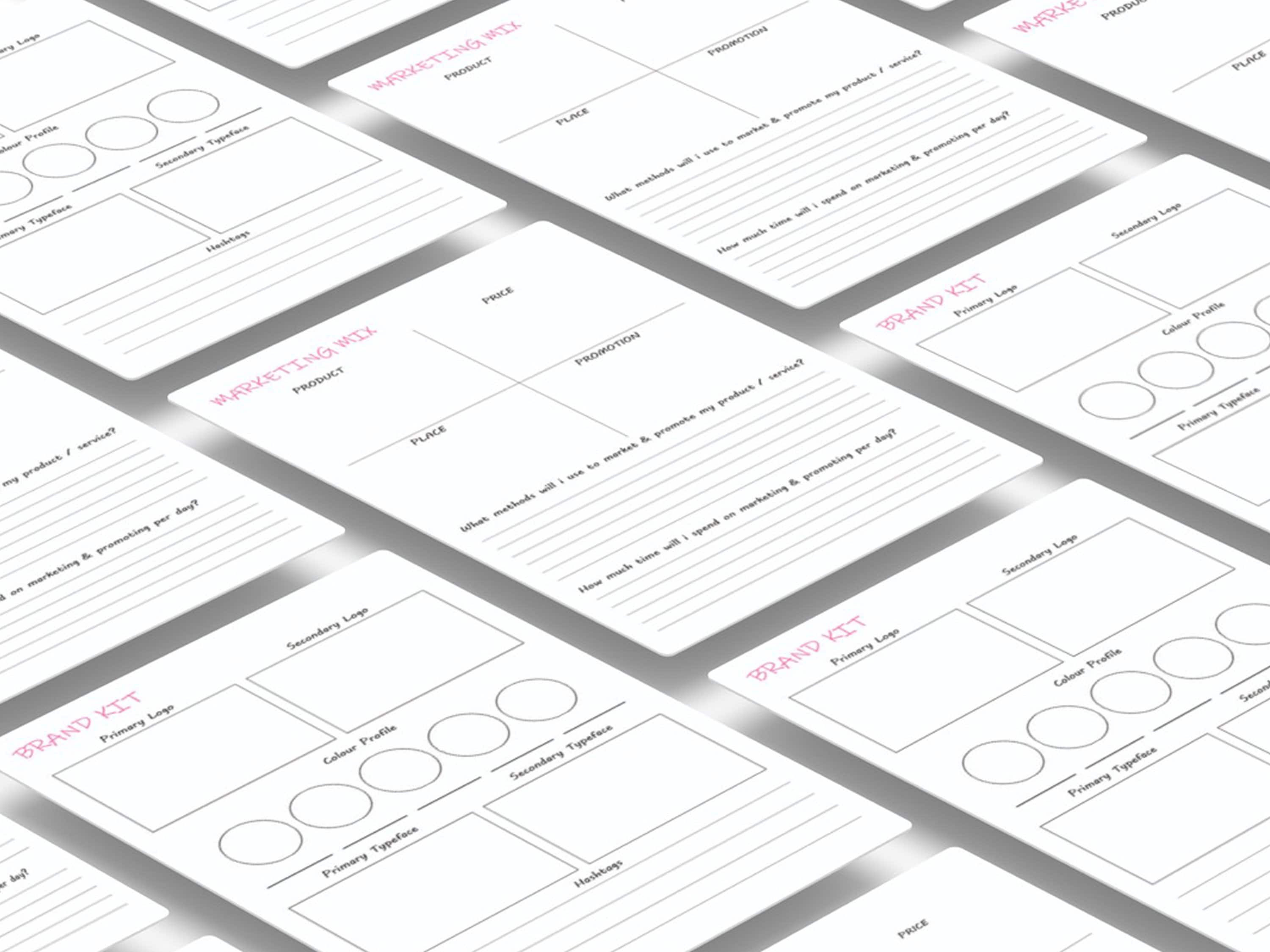 Business Plan Template, Small Business Planner, Business Planner ...