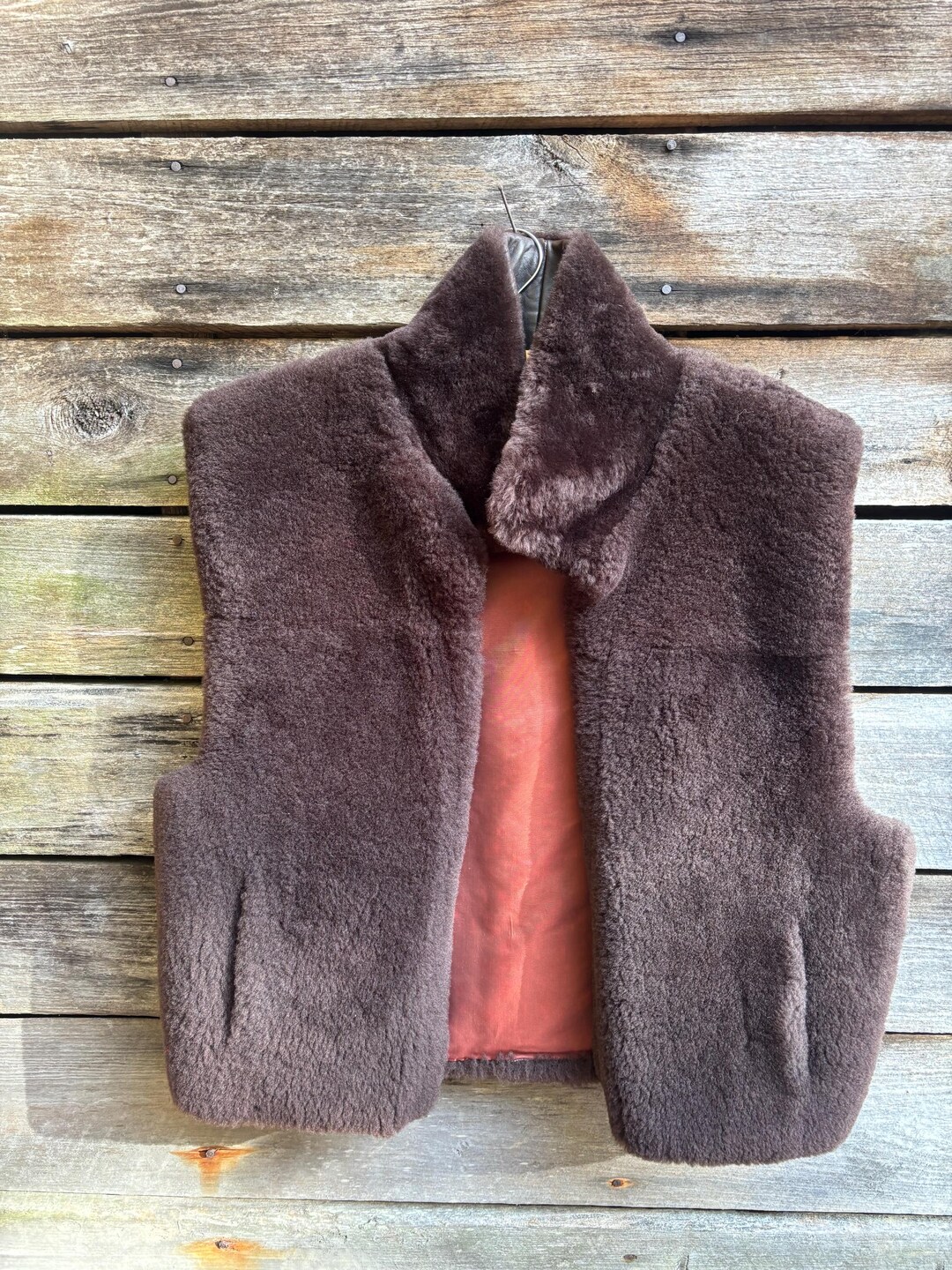 Vintage Georgetown Lamb’s Fur and Leather Men’s Vest - Etsy
