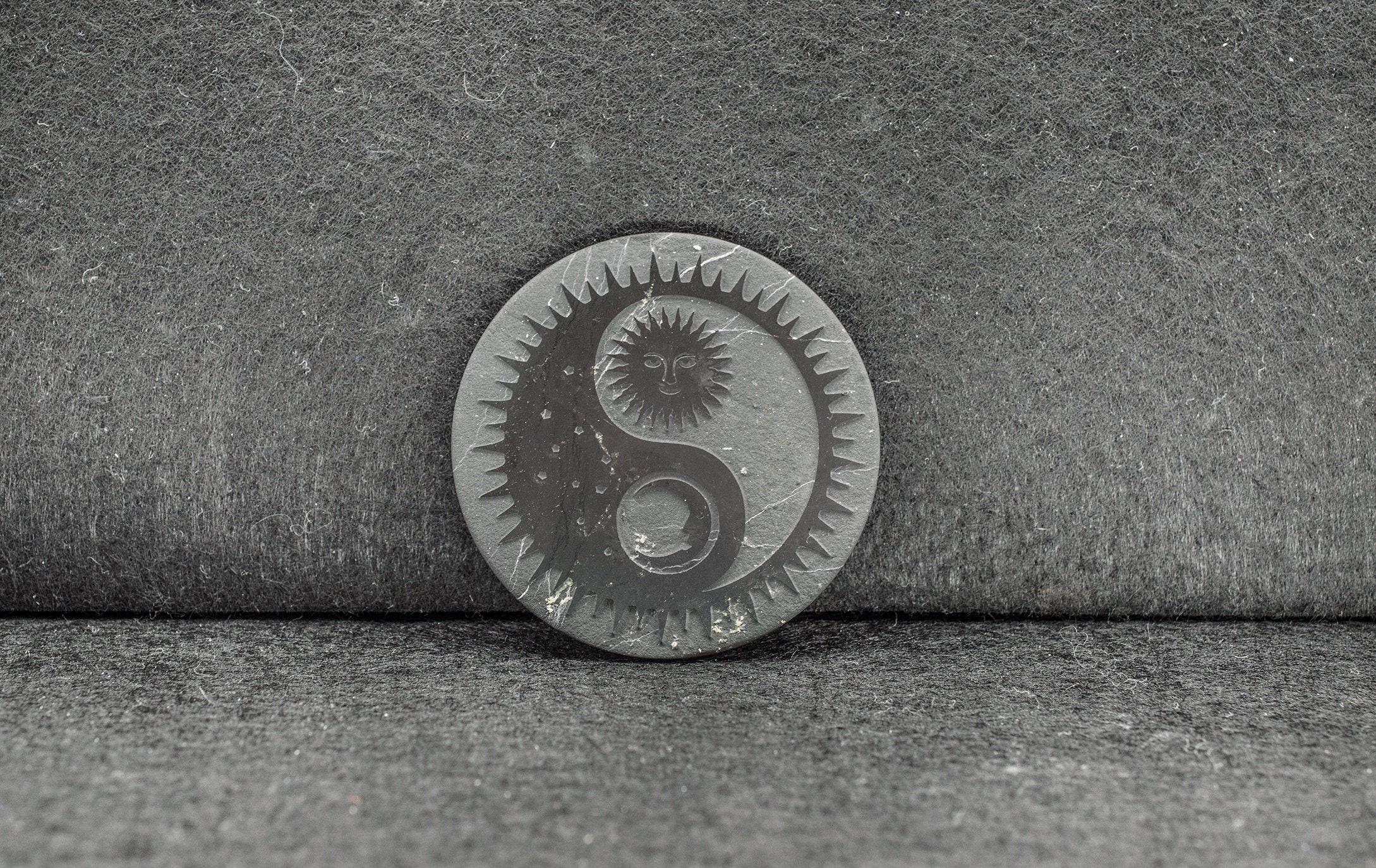 Sun&moon Round Shungite Sticker for Cell Phone and Laptop 50mm - Etsy