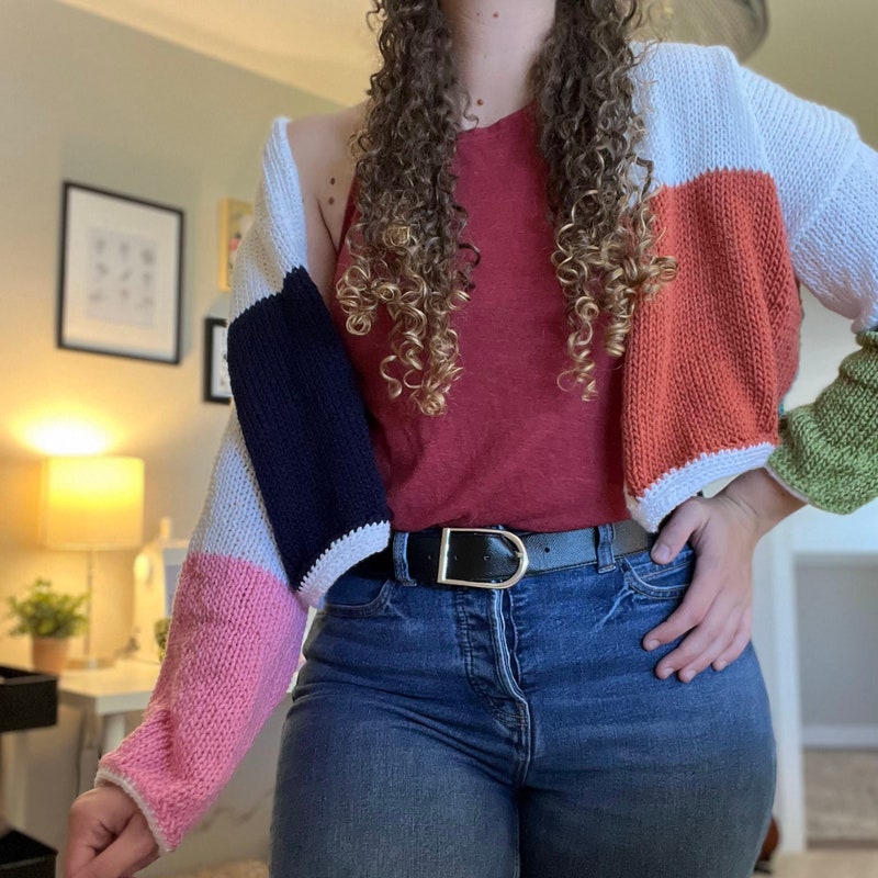Colorblock Sweater - Etsy