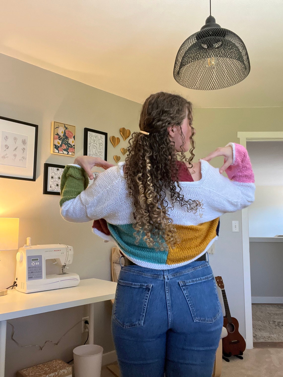 Cropped Cardigan PATTERN Colorblocked Dreams PDF Knitting - Etsy