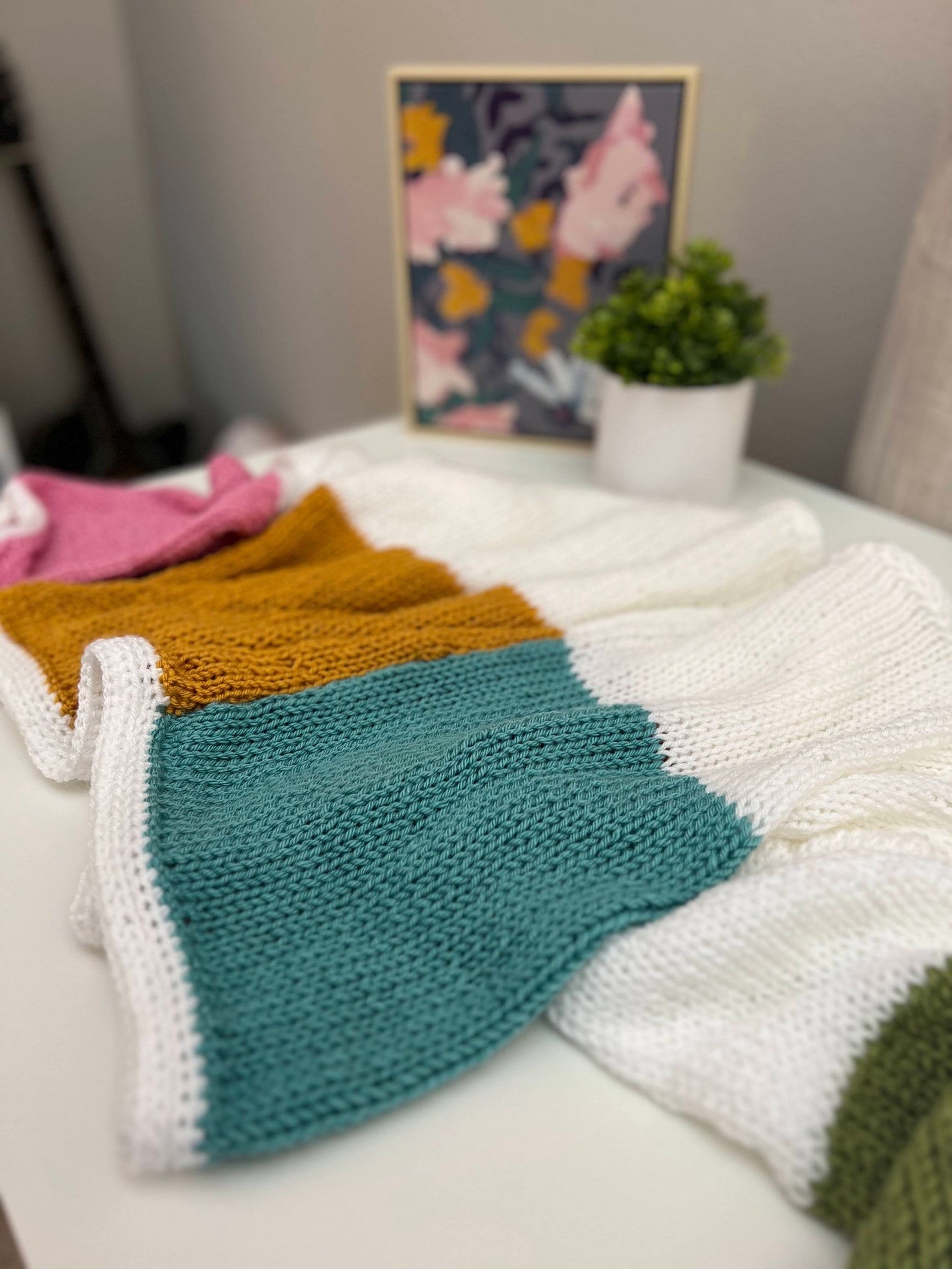 Cropped Cardigan PATTERN | Colorblocked Dreams | PDF Knitting Machine ...