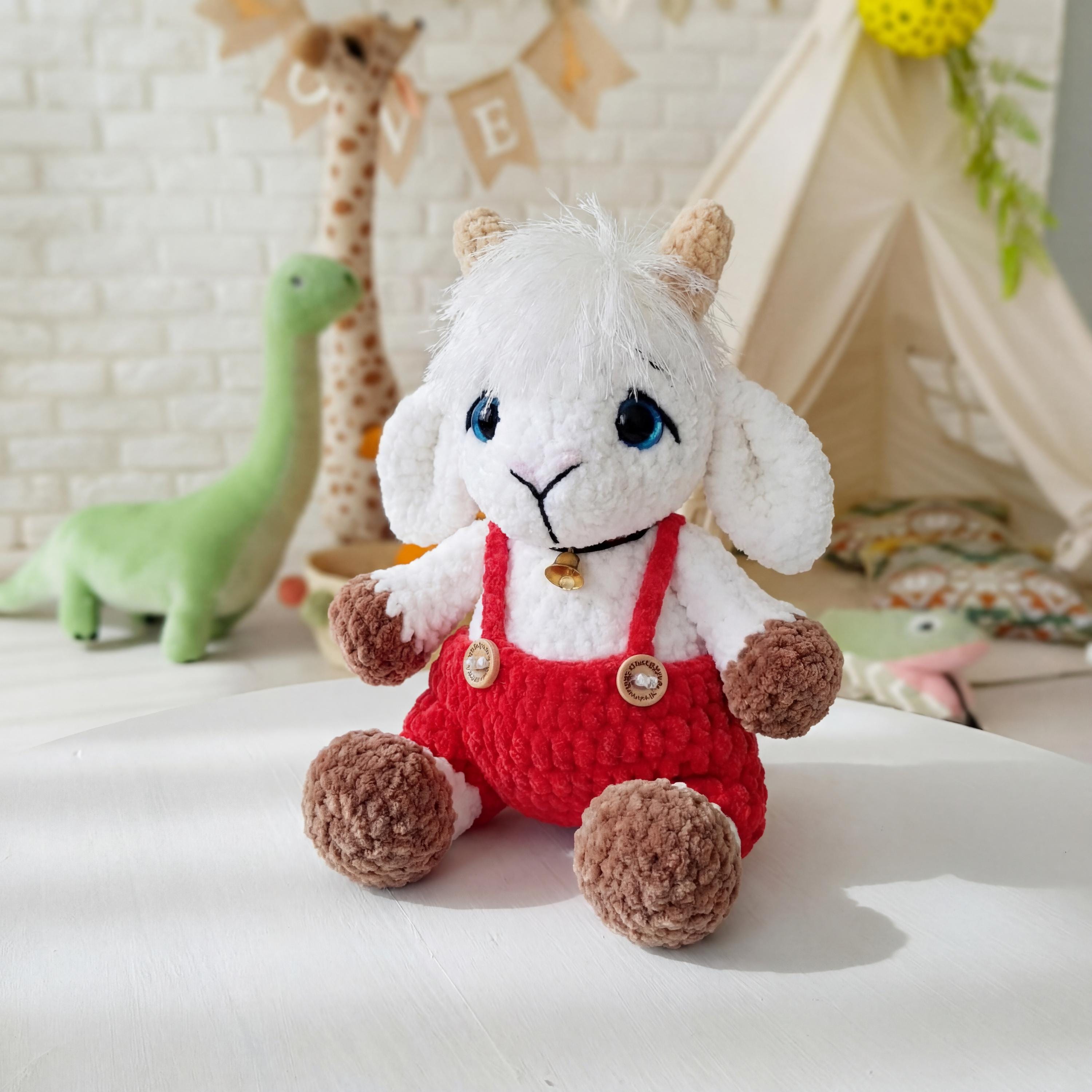 Crochet Goat Pattern - Amigurumi Goat Pattern – Little Goats in Dress ...