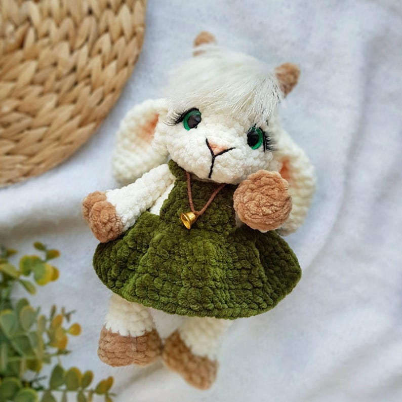 Crochet Goat Pattern - Amigurumi Goat Pattern – Little Goats in Dress ...