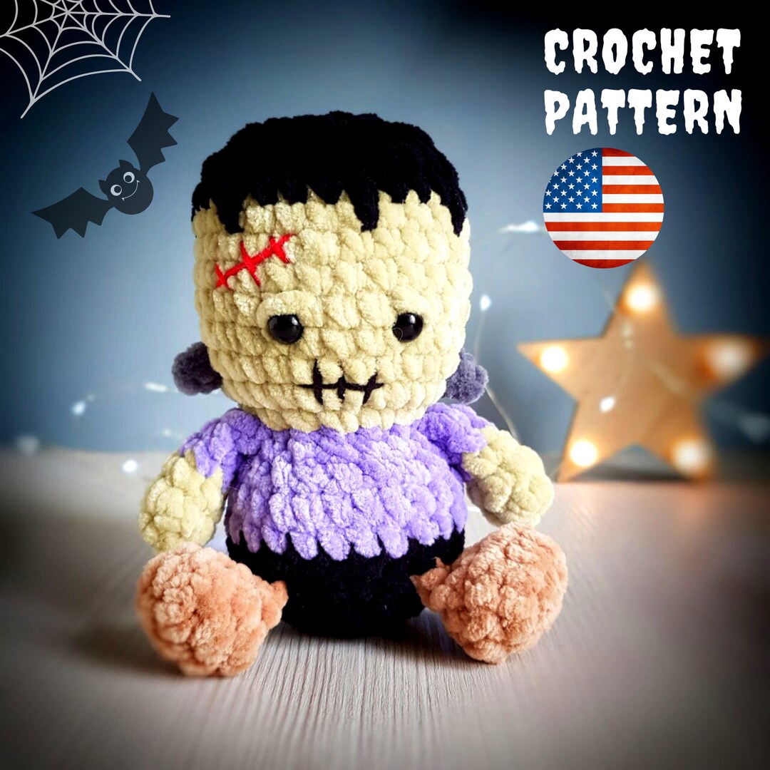 Crochet Frankie Pattern - Amigurumi Frankenstein – Crochet Halloween ...