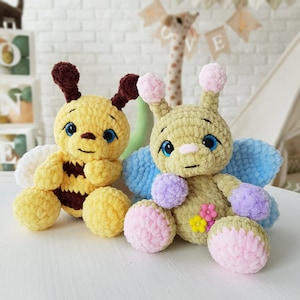 Crochet Pattern Insects Amigurumi PDF Tutorial - Plush Pattern 3 in 1 ...