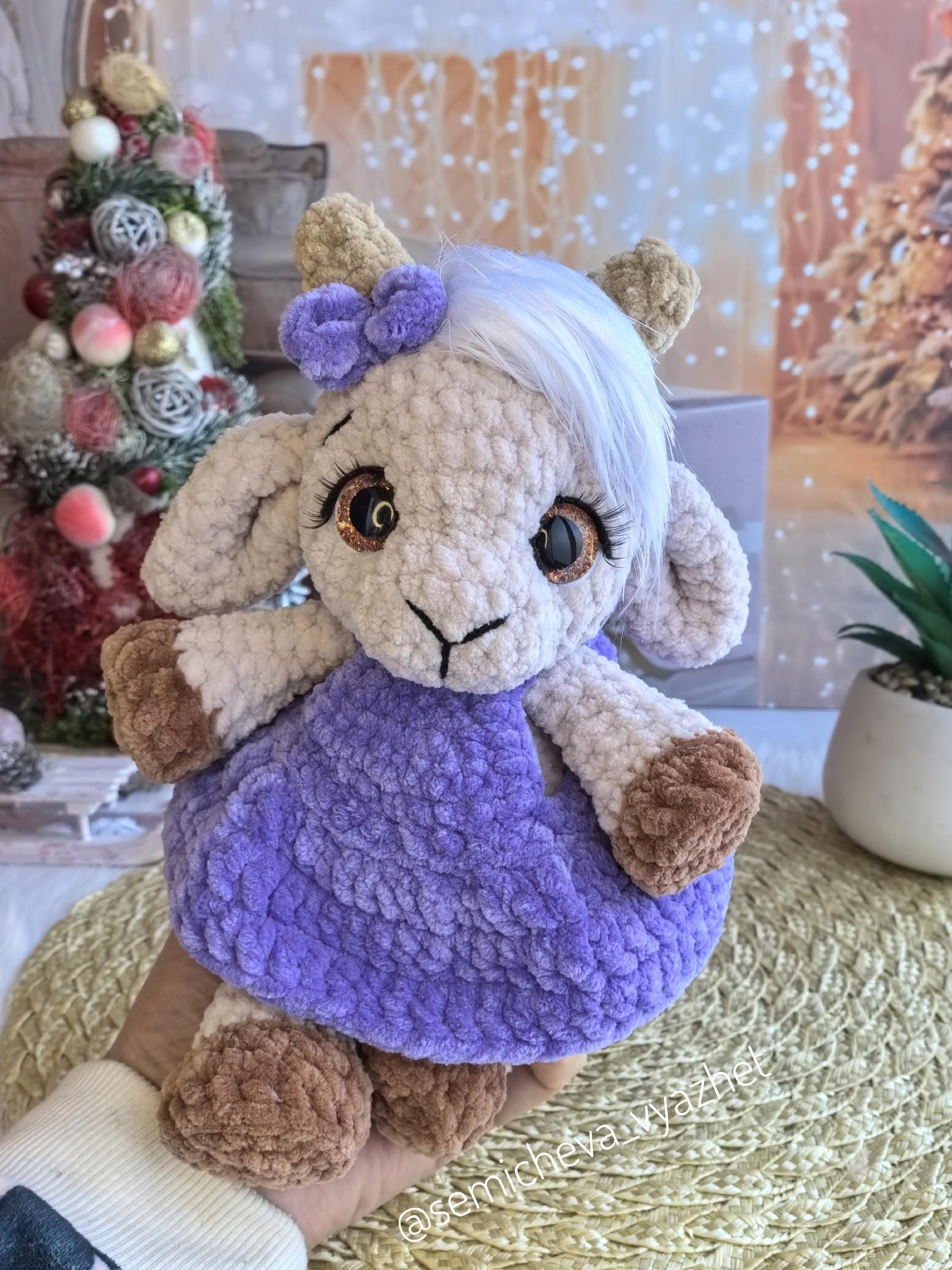 Crochet Goat Pattern - Amigurumi Goat Pattern – Little Goats in Dress ...
