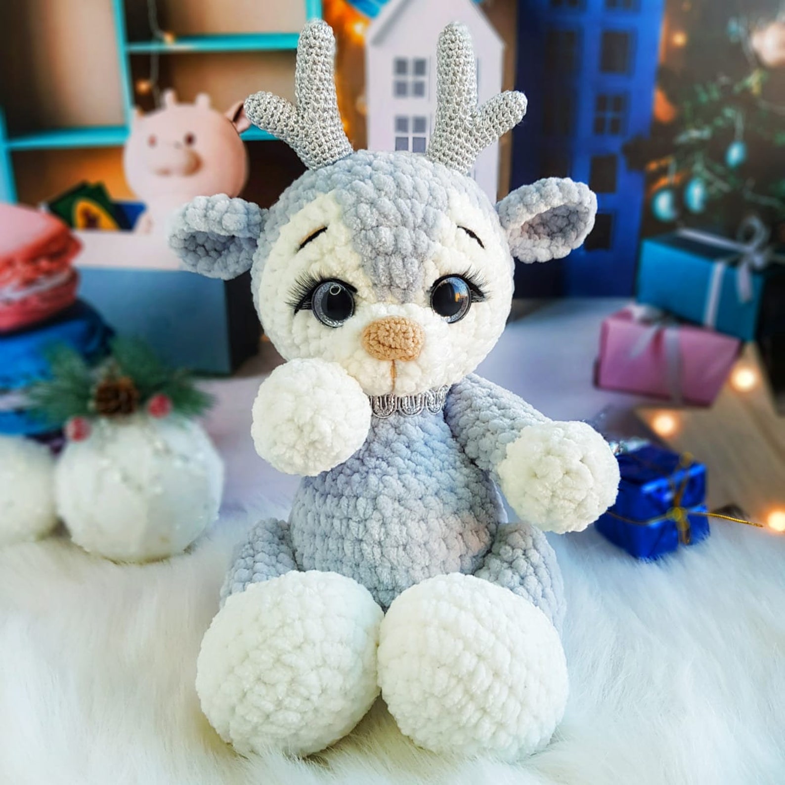 Crochet Pattern Deer PDF Tutorial Amigurumi Reindeer Plush | Etsy Canada