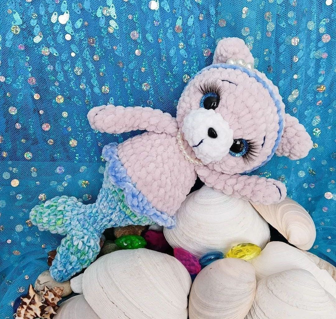 Crochet Cat Mermaid Pattern Amigurumi Plush Mercat Pattern - Etsy