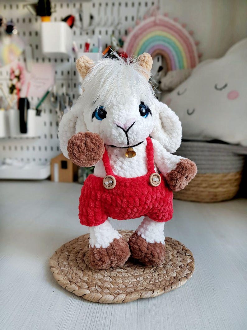 Crochet Goat Pattern - Amigurumi Goat Pattern – Little Goats in Dress ...