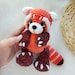 Crochet Red Panda Pattern - Amigurumi Red Panda Pattern – Panda Diy Toy – Plush Red Panda ...