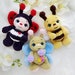 Crochet Pattern Insects Amigurumi PDF Tutorial - Plush Pattern 3 in 1 ...