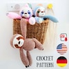 Sage the Sloth Pattern, Crochet Sage Pattern Only - Etsy
