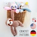 Sage the Sloth Pattern, Crochet Sage Pattern Only - Etsy