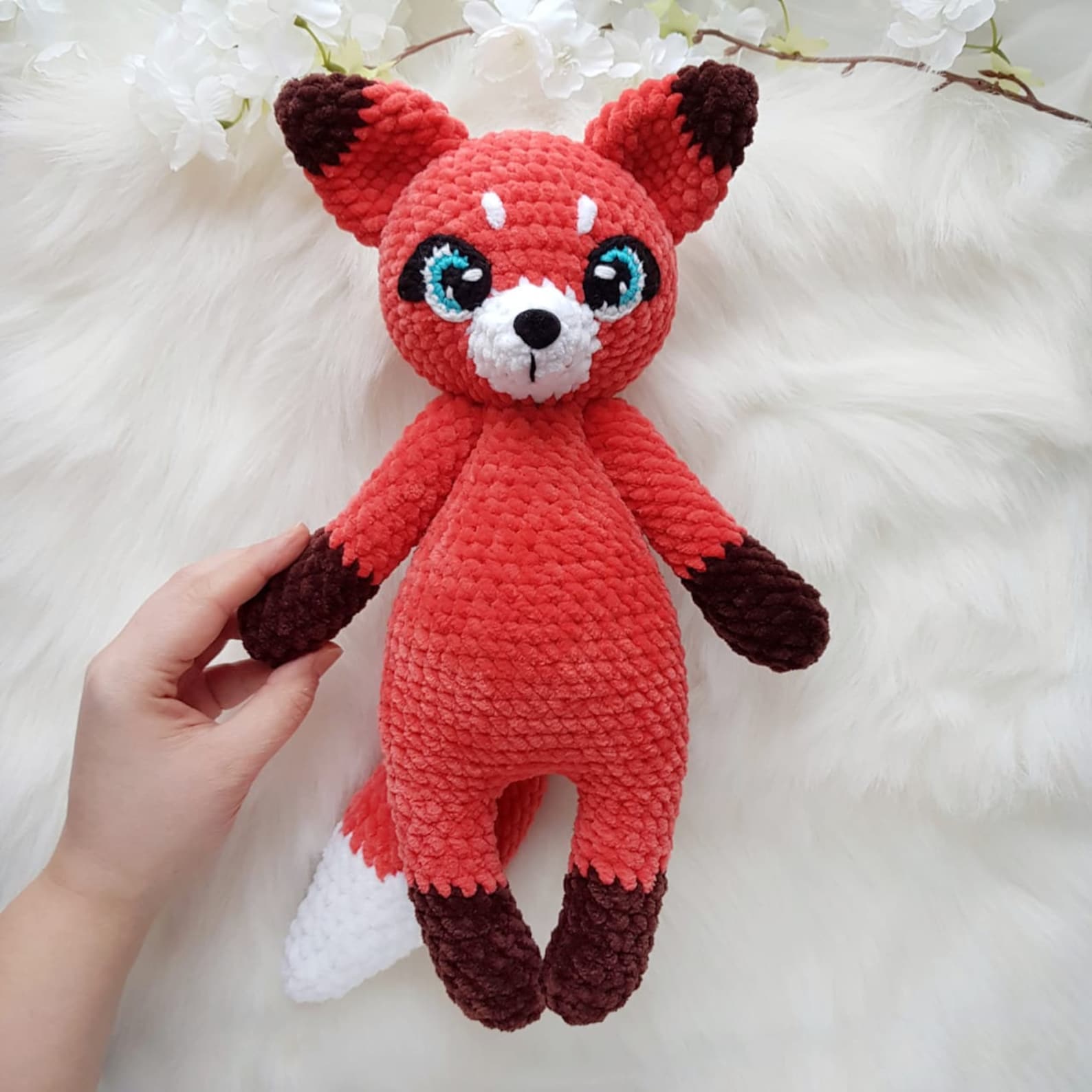 Crochet Fox Pattern PDF English Amigurumi Toy - Stuffed Fox Plush ...