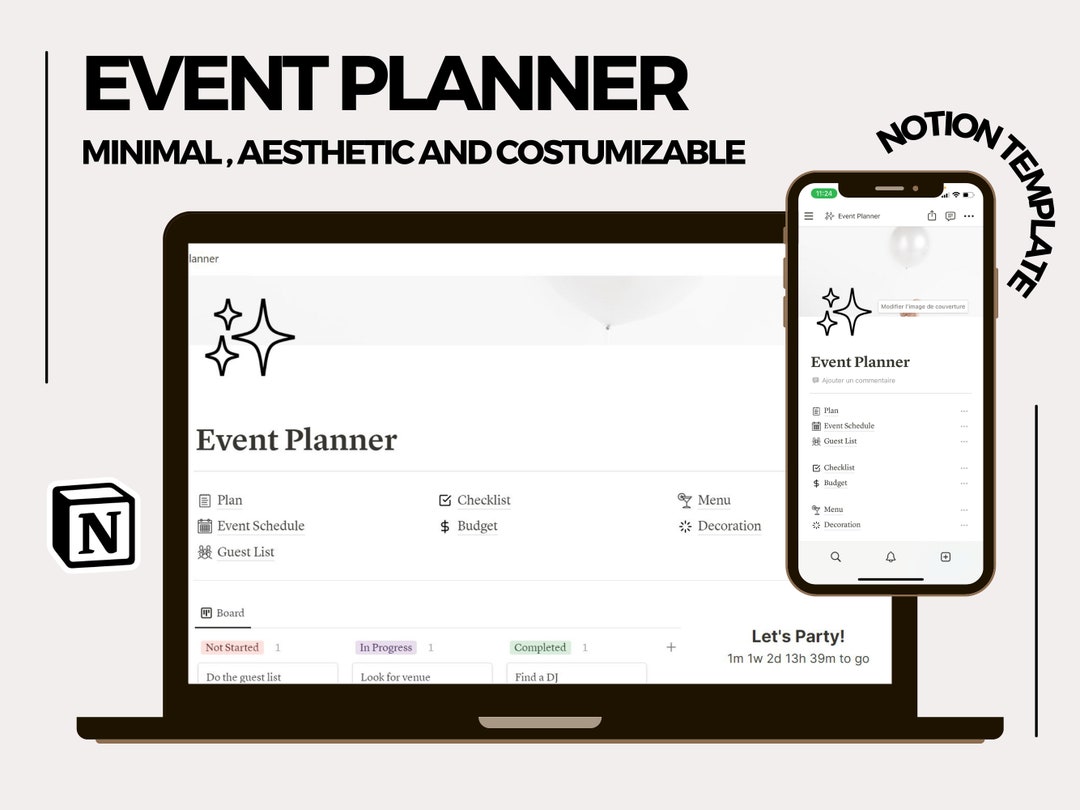 Notion Template Event Planner Digital Party Planner Notion Etsy Canada Notion Template Event Planner Digital Party Planner Notion Etsy Canada