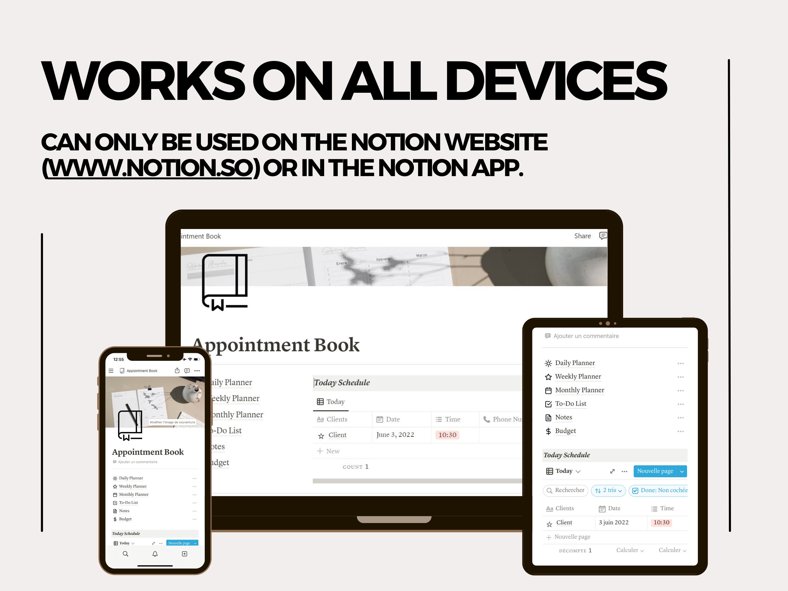 Appointment Book Notion Template, Appointment Tracker, Notion Template ...