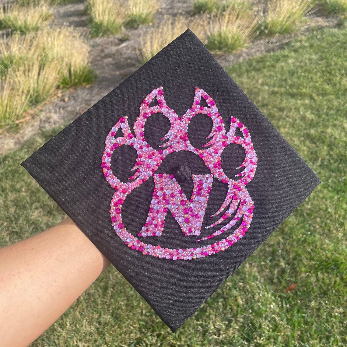 Custom Rhinestone Bedazzled Graduation Cap - Etsy