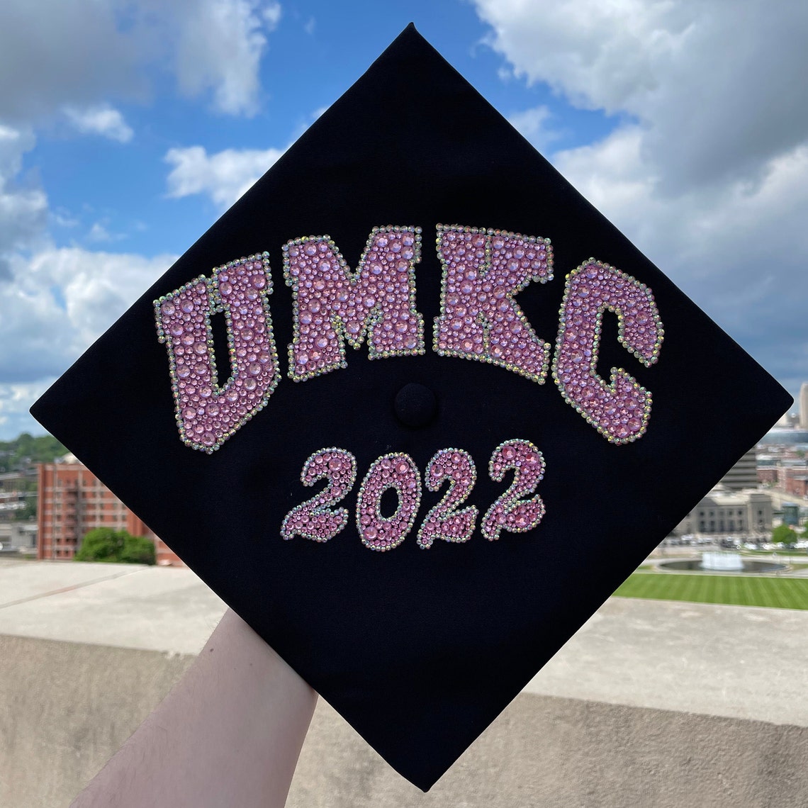 Custom Rhinestone Bedazzled Graduation Cap - Etsy