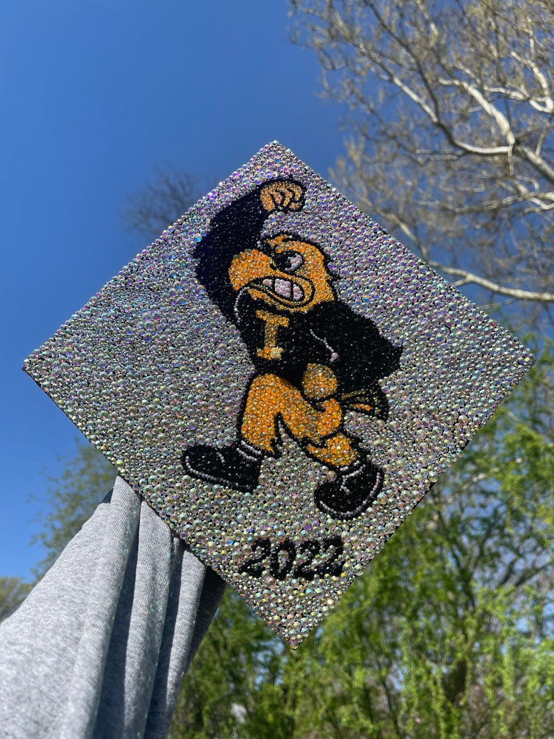 Custom Rhinestone Bedazzled Graduation Cap - Etsy