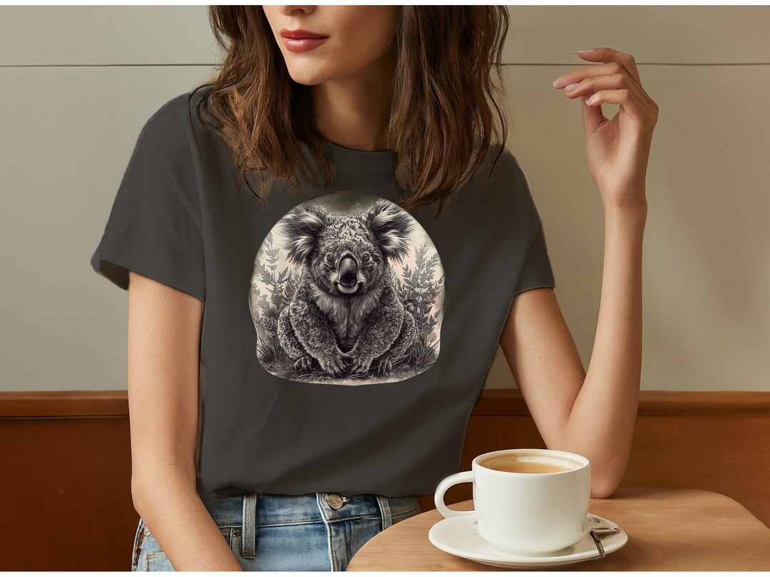 Koala Bear T-shirt: Australian Wildlife Graphic Tee - Etsy
