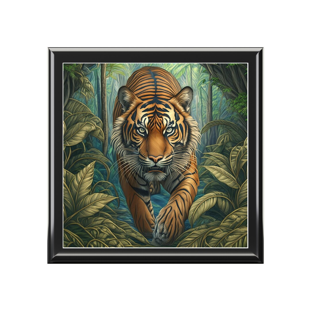 Sumatran Tiger Jewelry Keepsake Storage Organization Box - Etsy