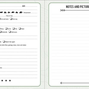 Hiking Logbook, Record Your Adventures, Trails and Routes, National ...