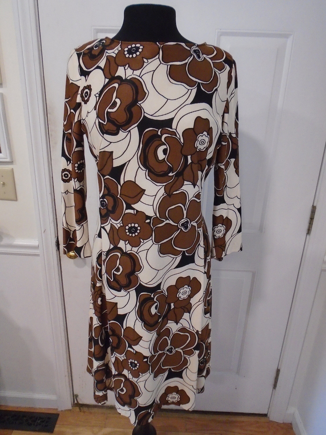 1960's Flower Power Dress - Etsy