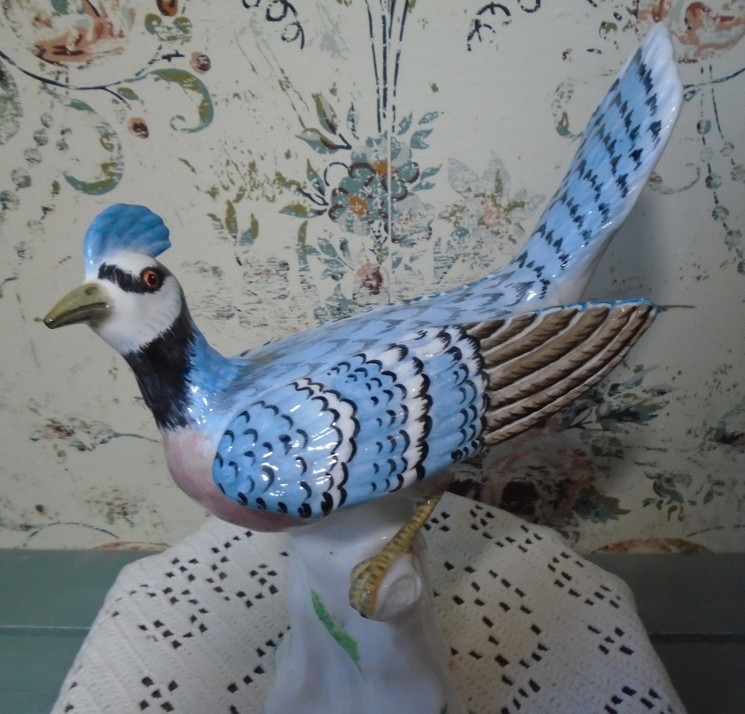 Large Staffordshire "blue Jay" 1958 Statue - Etsy