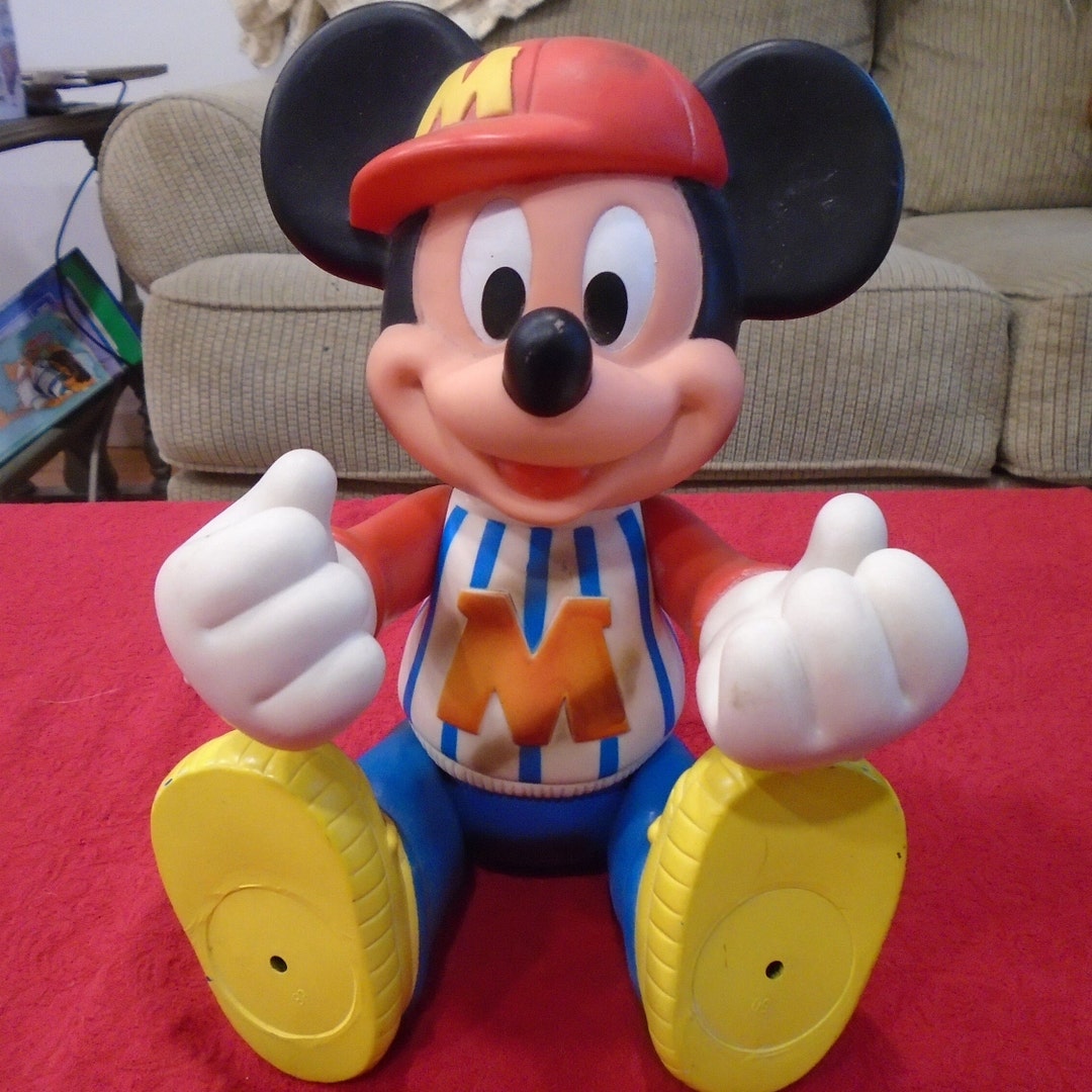 1970's Vintage Mickey Mouse Baseball Toy - Etsy