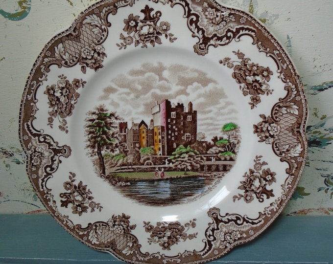 Vintage Johnson Bros. old Britain Castles Blarney Castle in 1792 Blue ...