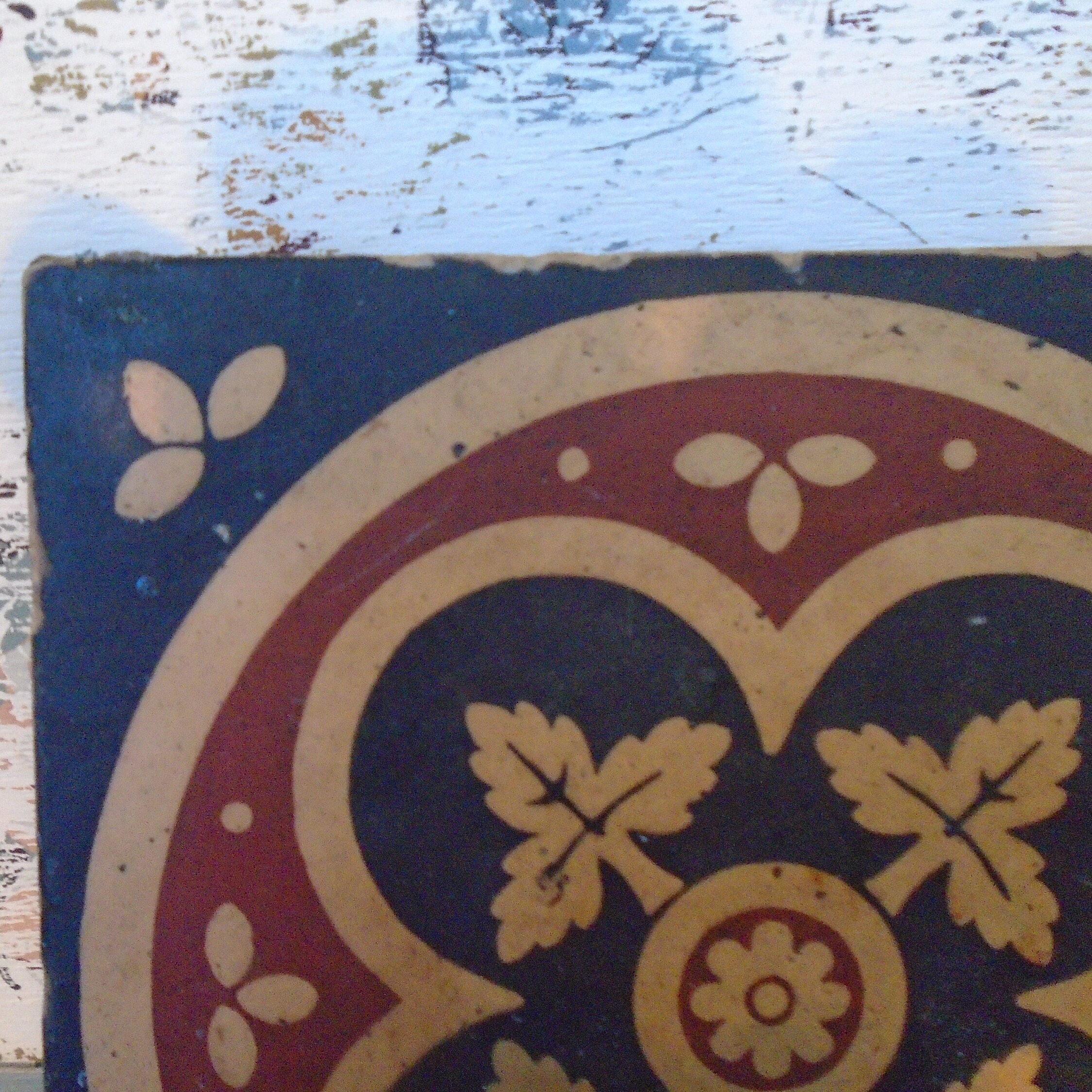 Antique Victorian Ceremic Tile - Etsy