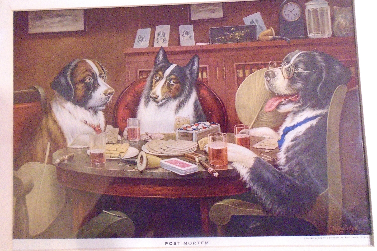 Set of 5 Dogs Playing Poker Prints by C. M. Coolidge - Etsy