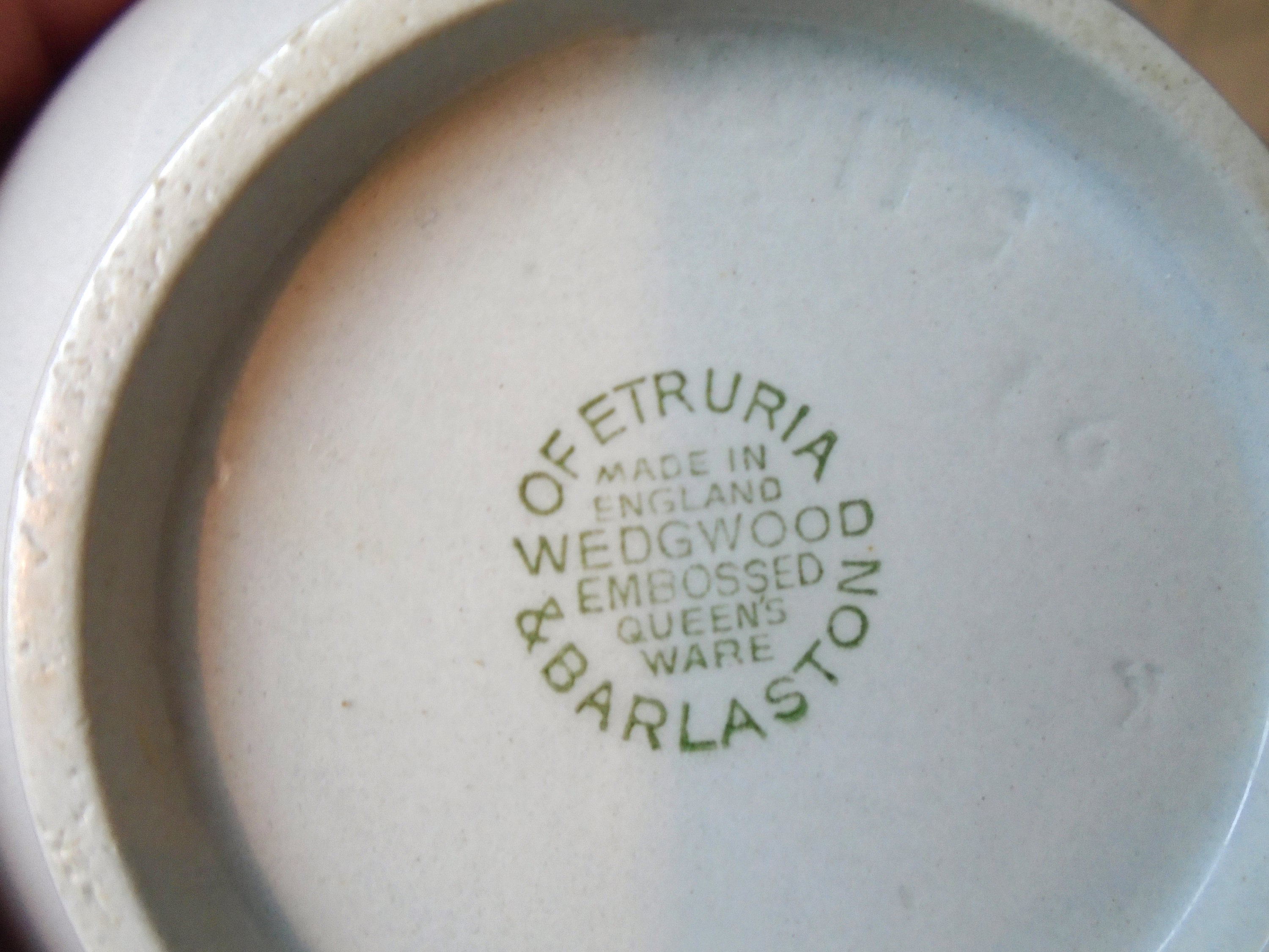 Wedgwood of Etruria & Barlaston Embossed Queensware of England - Etsy