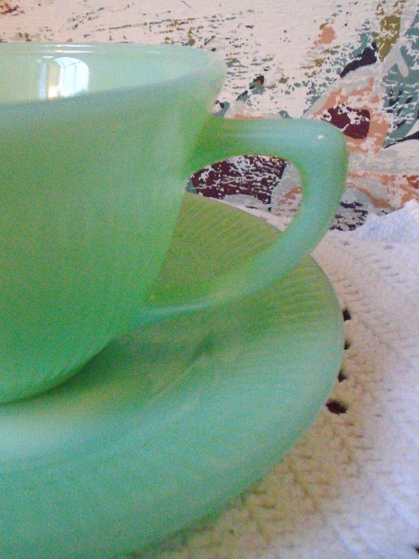 1940's Jadeite Fireking Jane Ray Tea Cup and Saucer - Etsy