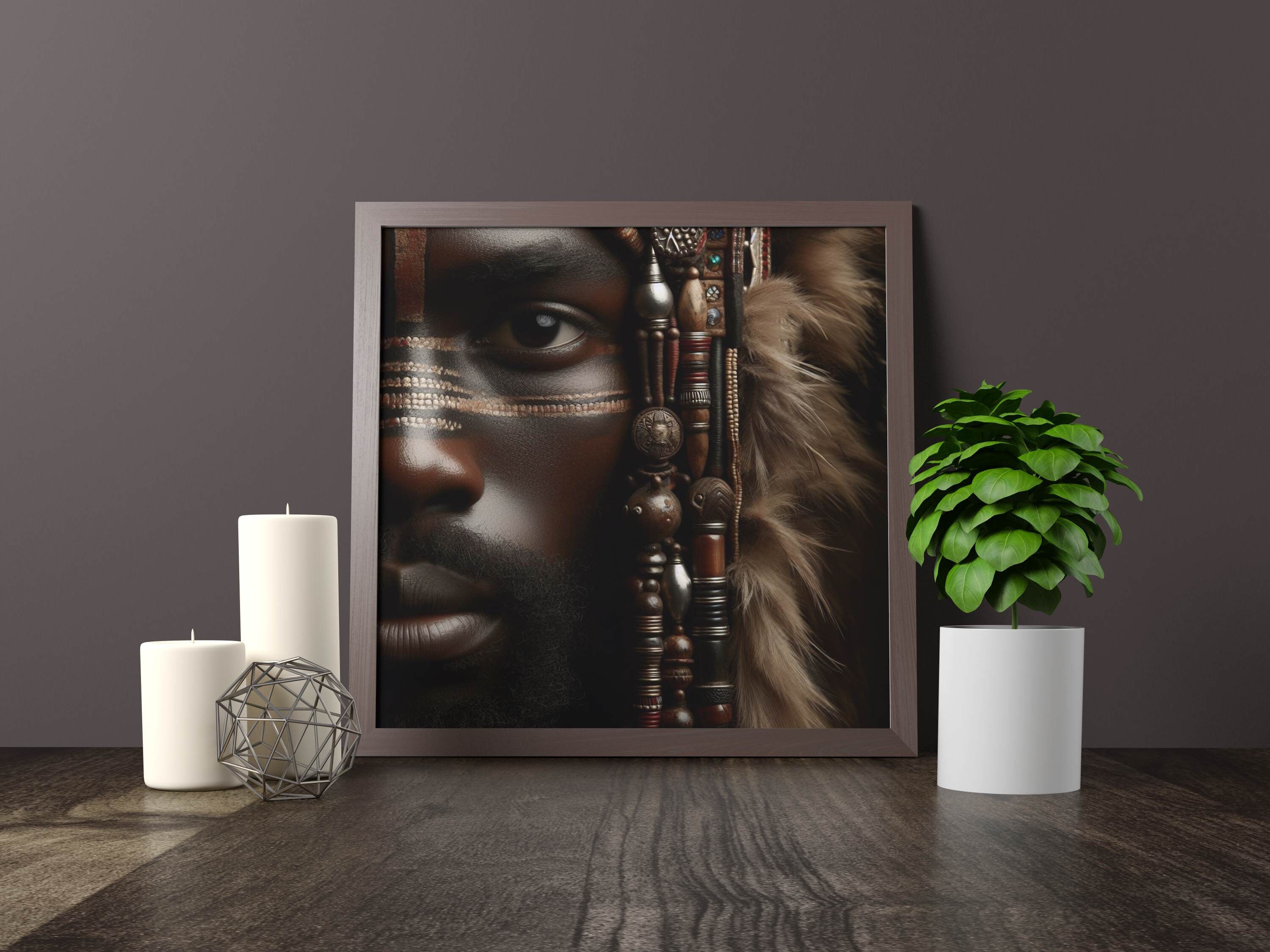 Printable Black Warrior, Tribal Poster, African Wall Art, African Art ...